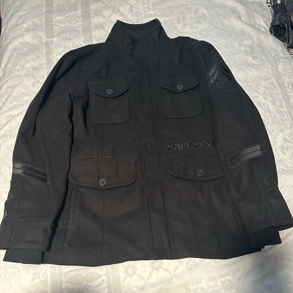 Lost | Jackets & Coats | Lost Black Military Field Jacket | Poshmark
